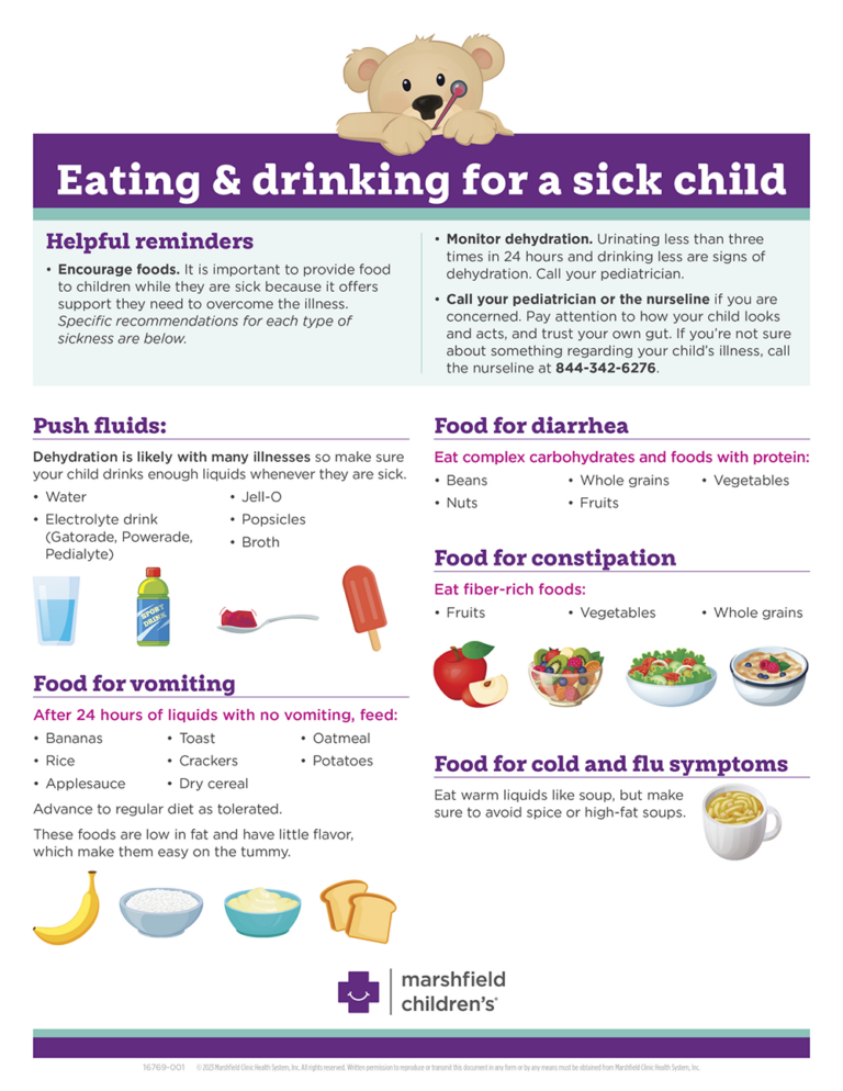 What kids should eat and drink when sick | Shine365