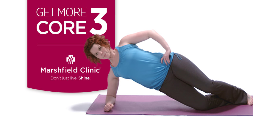 Core muscle exercises, trunk and leg strengthening