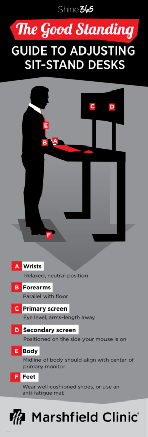 Make your sit-stand station work for you | Shine365 from Marshfield Clinic